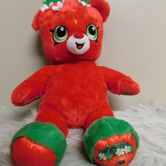 Build-A-Bear | Toys | Build A Bear Strawberry Kiss Bear Shopkins Red 7 ...